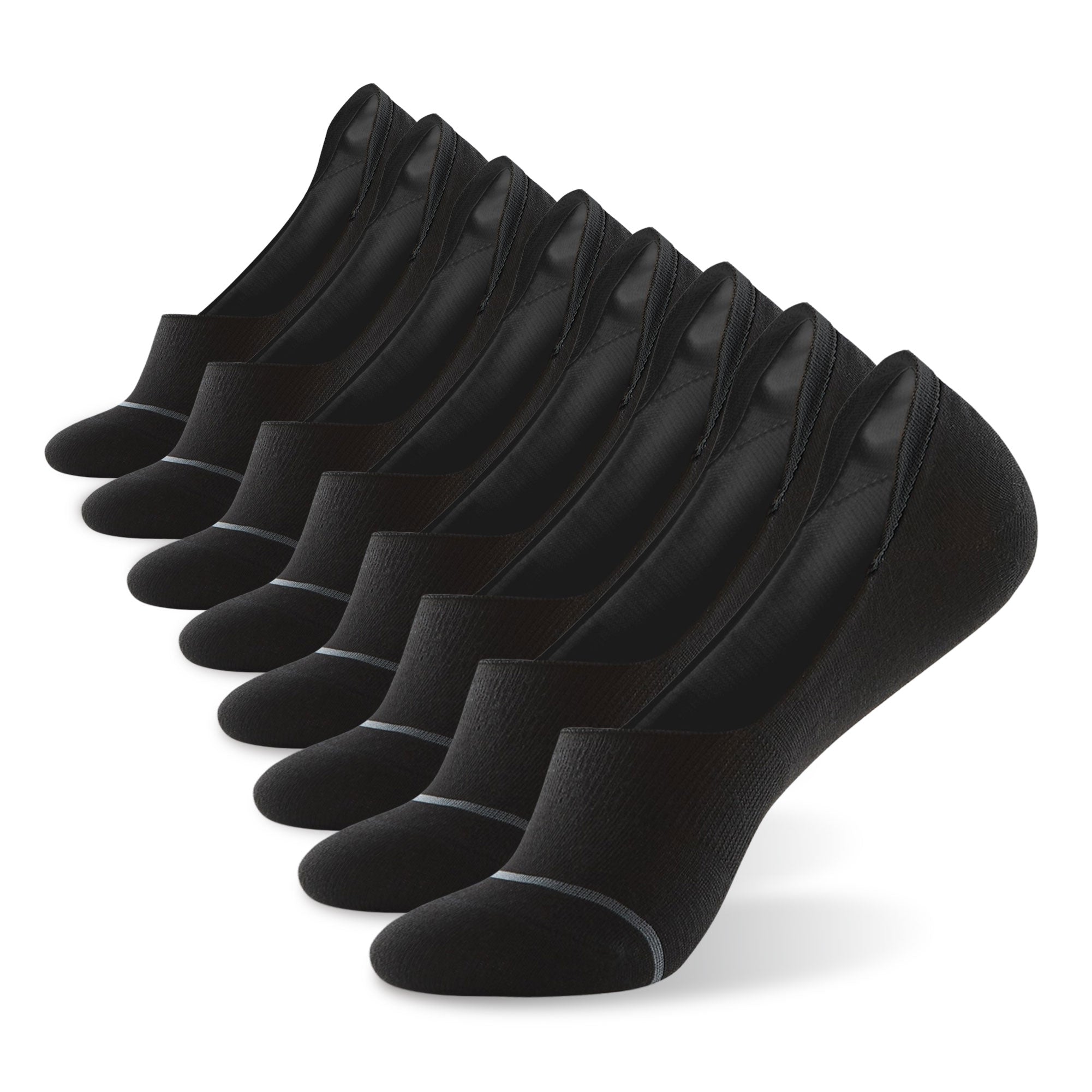 Ultra Grip Invisible No-Show Socks with Silicone Heel Grips (8-Pack ...